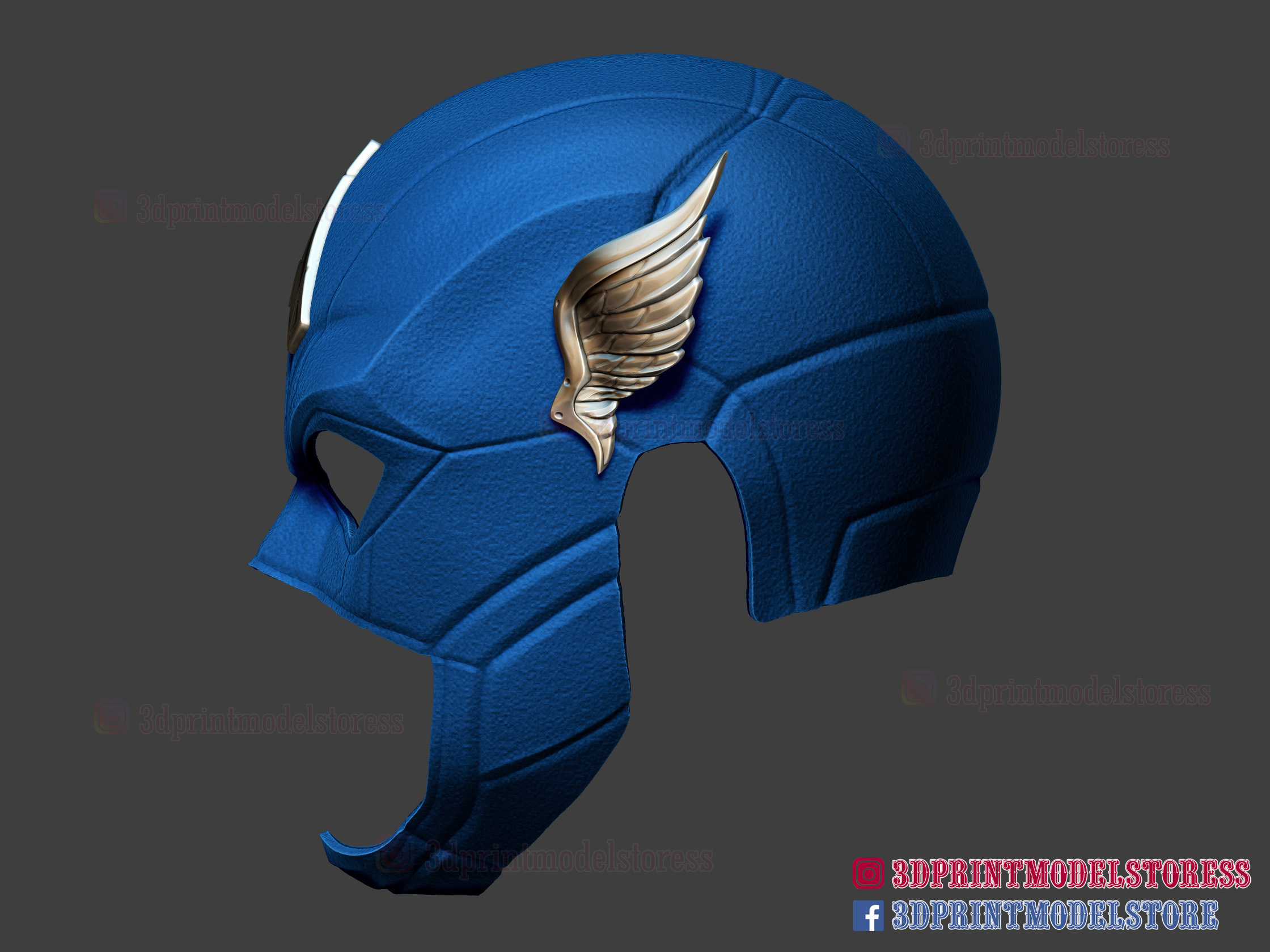 🪖 Captain America Helmet - Marvel Cosplay Mask - Halloween Costume・ 3D ...