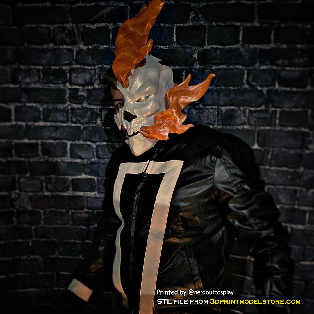 Работа Ghost Rider Mask - Marvel Comic Helmet Cosplay Halloween с ...