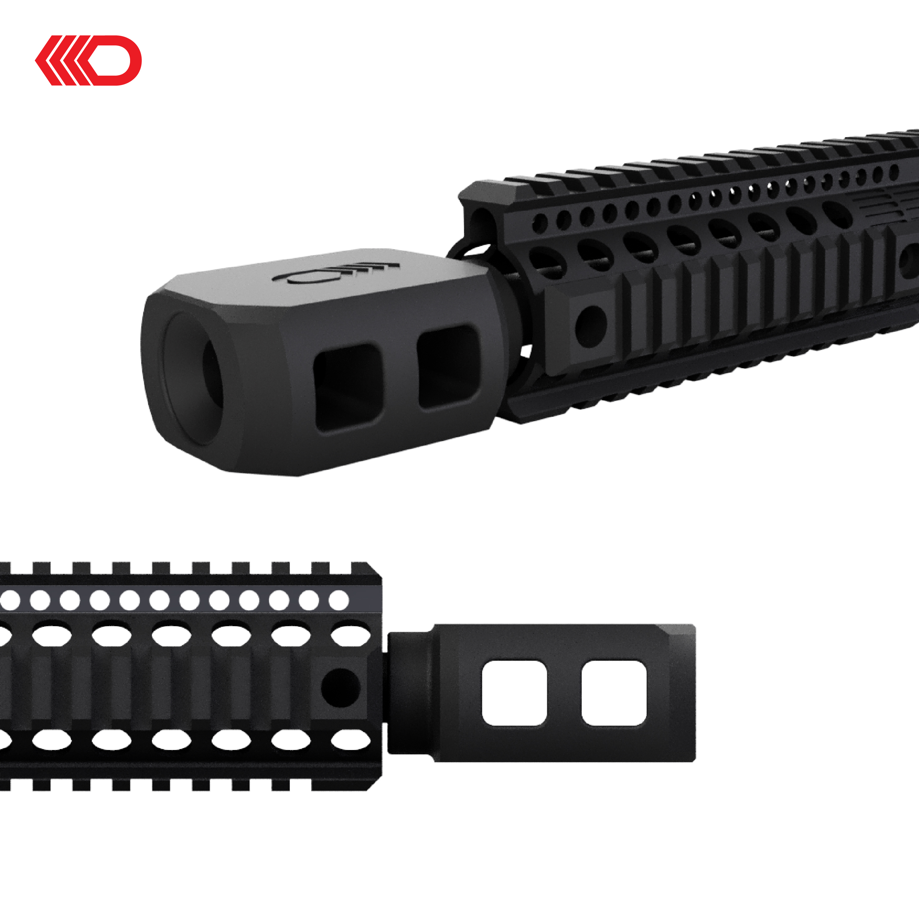 🔫 AIRSOFT - MUZZLE BREAK 18・ STL File for 3D printing・Cults