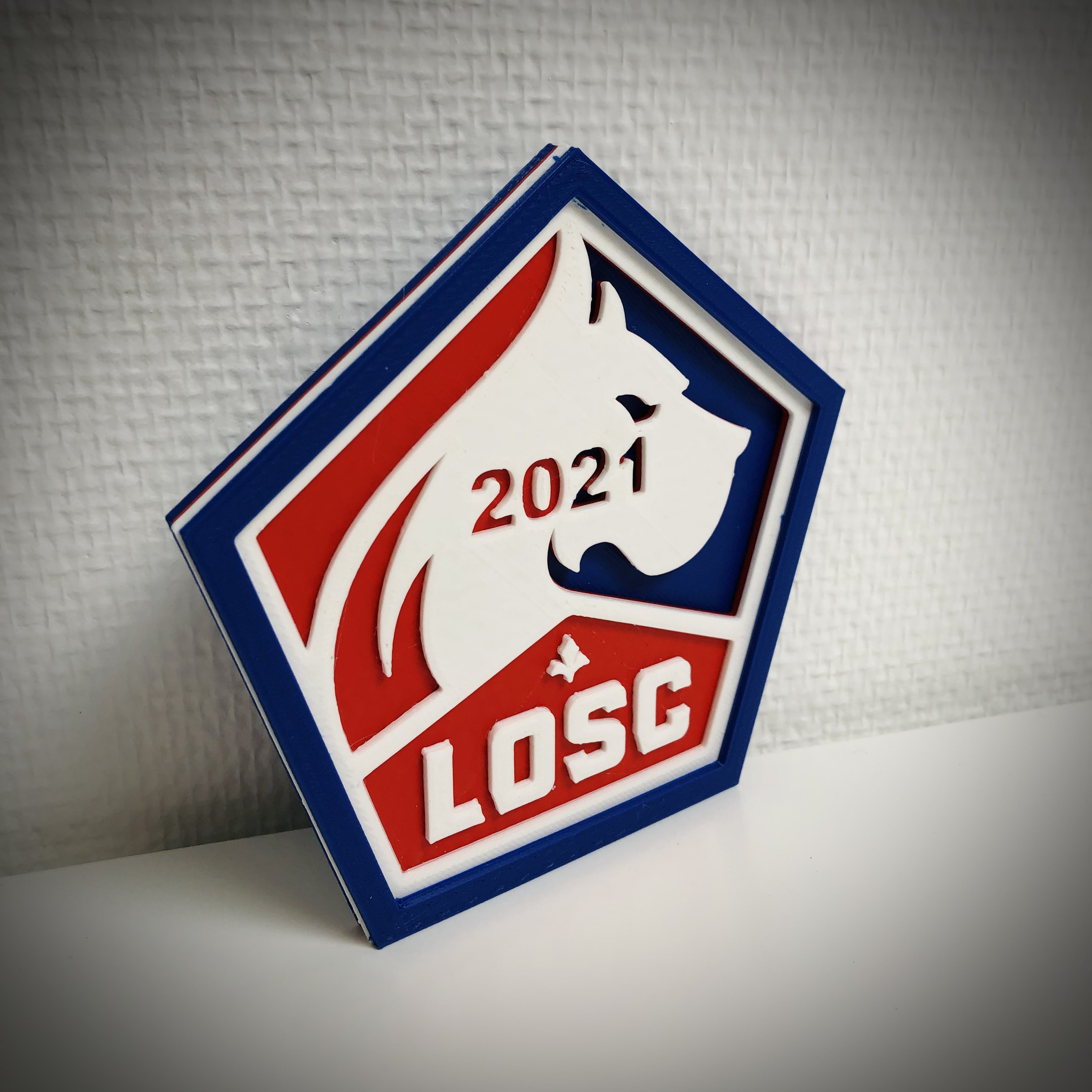 Fichier STL gratuit LOSC Champion 2021 🏈・Plan pour imprimante 3D à ...