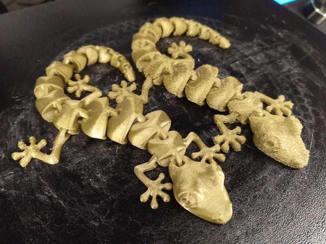 3D printing Articulated Lizard v2・Cults