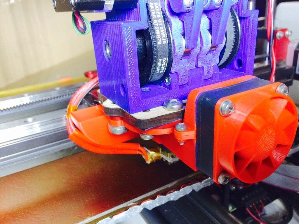 🔧 Barrel cooling duct for MendelMax 2 & JD Duallie Belt Driven Extruder ...