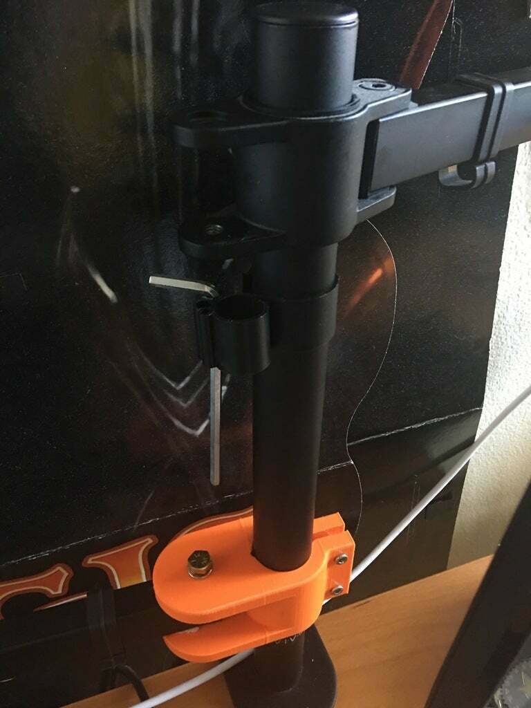 Free STL file Way too Sturdy Vivo Monitor Desk Mount Stand Clamp 🗜️ ...