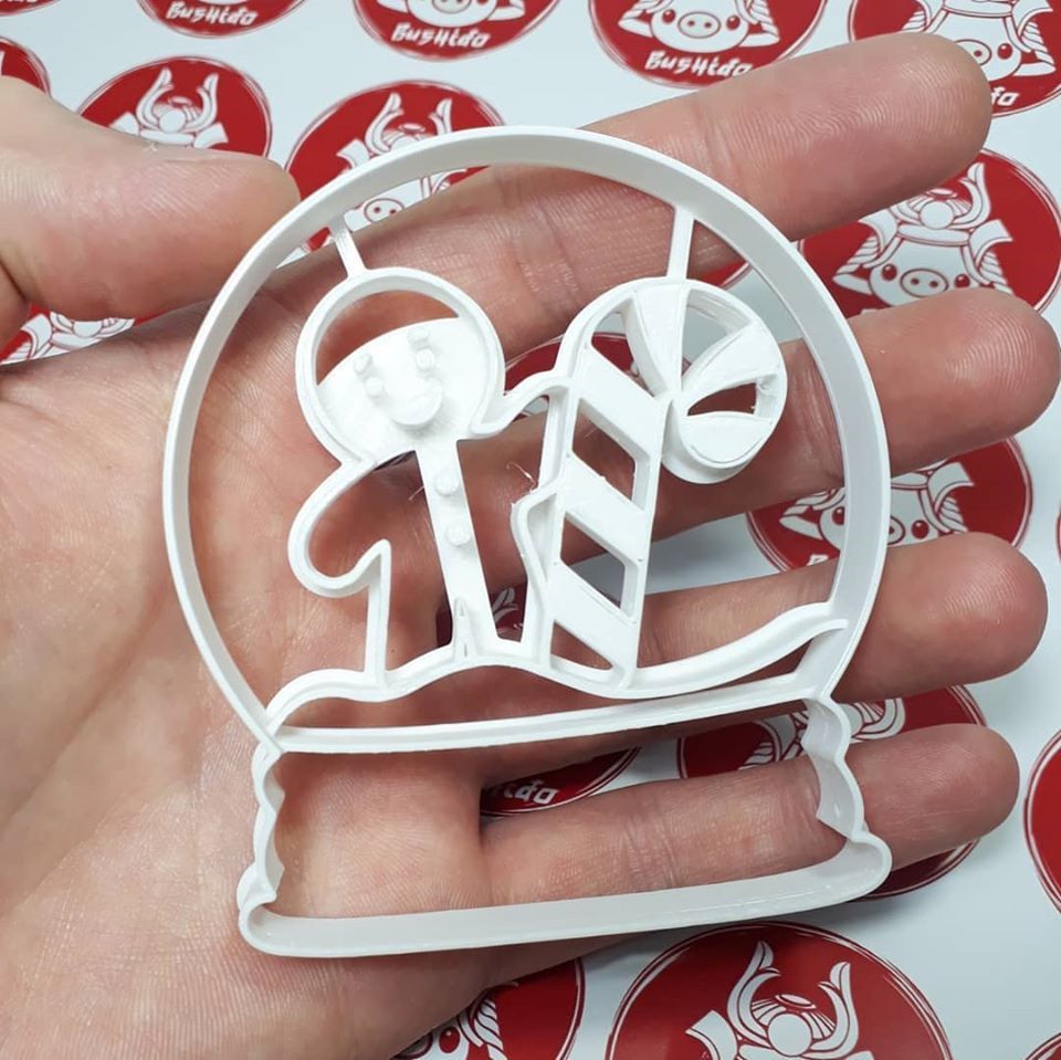 STL file Snowball Glass - Christmas - Set - Cookie Cutter 🎄 ・Template ...