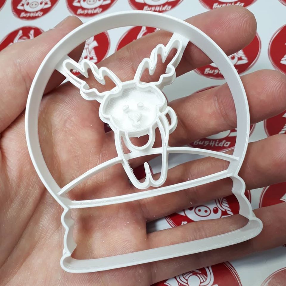 STL file Snowball Glass - Christmas - Set - Cookie Cutter 🎄 ・Template ...