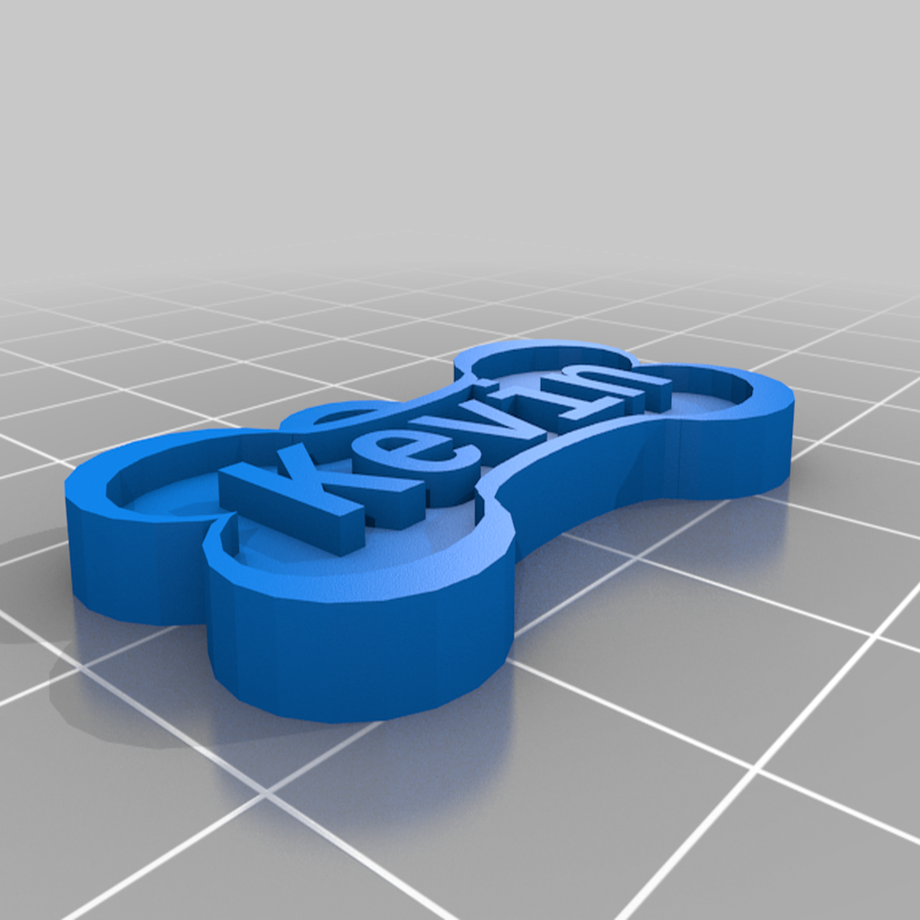 Archivo 3D gratis Kevin Dog Tag 🐕 ・Plan de impresión en 3D para ...