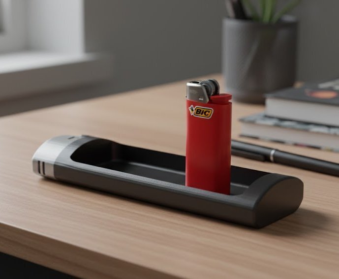 🪞 The "Lighter-Shaped" Lighter Tray - Iconic Meta Desktop Organizer ...