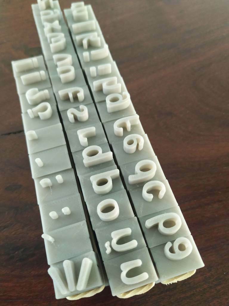 Free STL file Cake Letters Punches / stamps 🍰 ・3D print design to ...