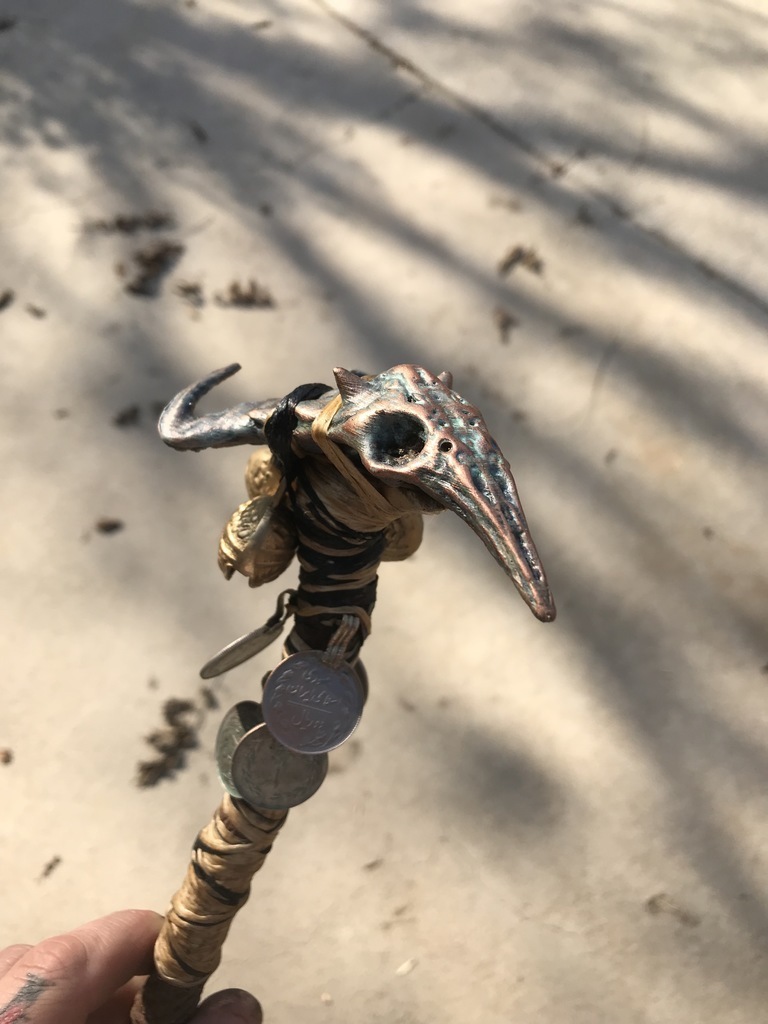 💀 Goatish Skull Totem・Free 3D File for ・Cults