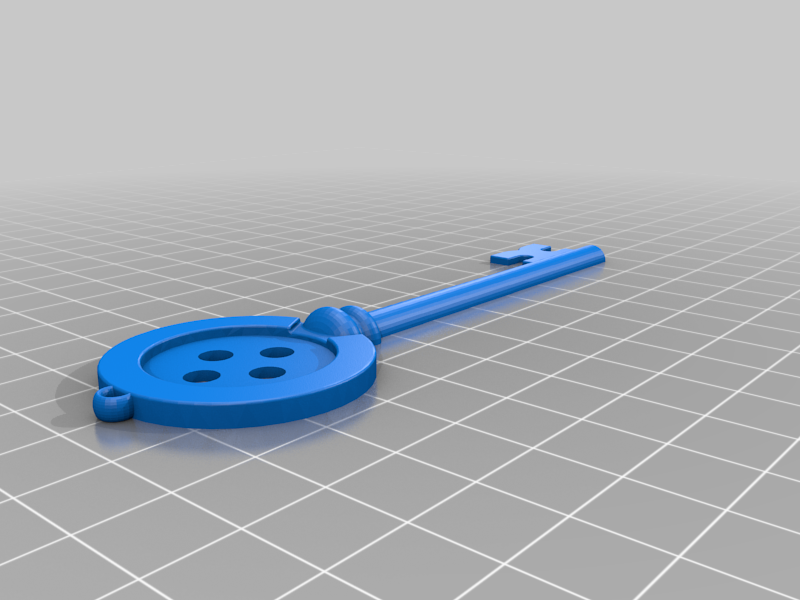 🔑 Coraline Button Key Keycahin・Free STL File for 3D printing・Cults