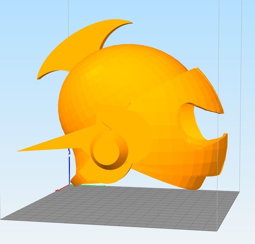 STL file actarus 3d goldorak helmet 🪖・Model to download and 3D print・Cults