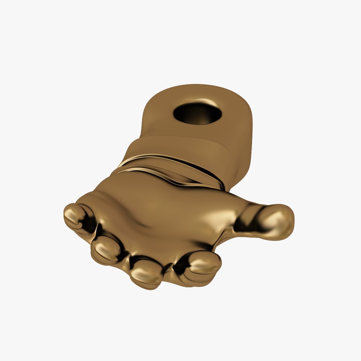 Hand shape keychain・ STL File for ・Cults