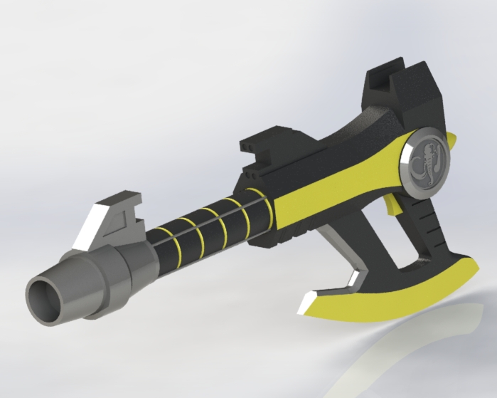 🔫 MMPR Power Blaster - 5 Weapons・ 3D File for ・Cults
