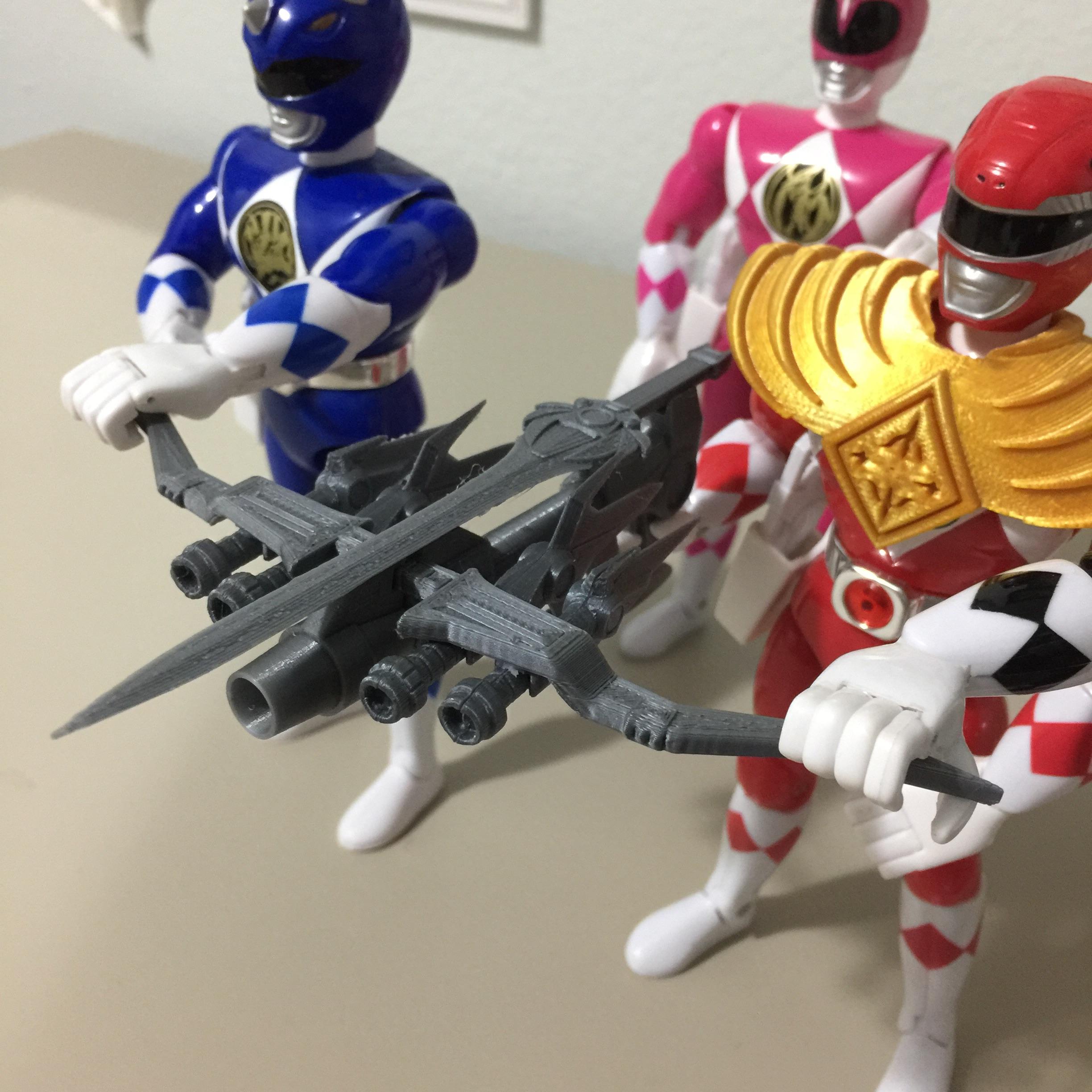 🔫 MMPR Power Blaster - 5 Weapons・ 3D File for ・Cults