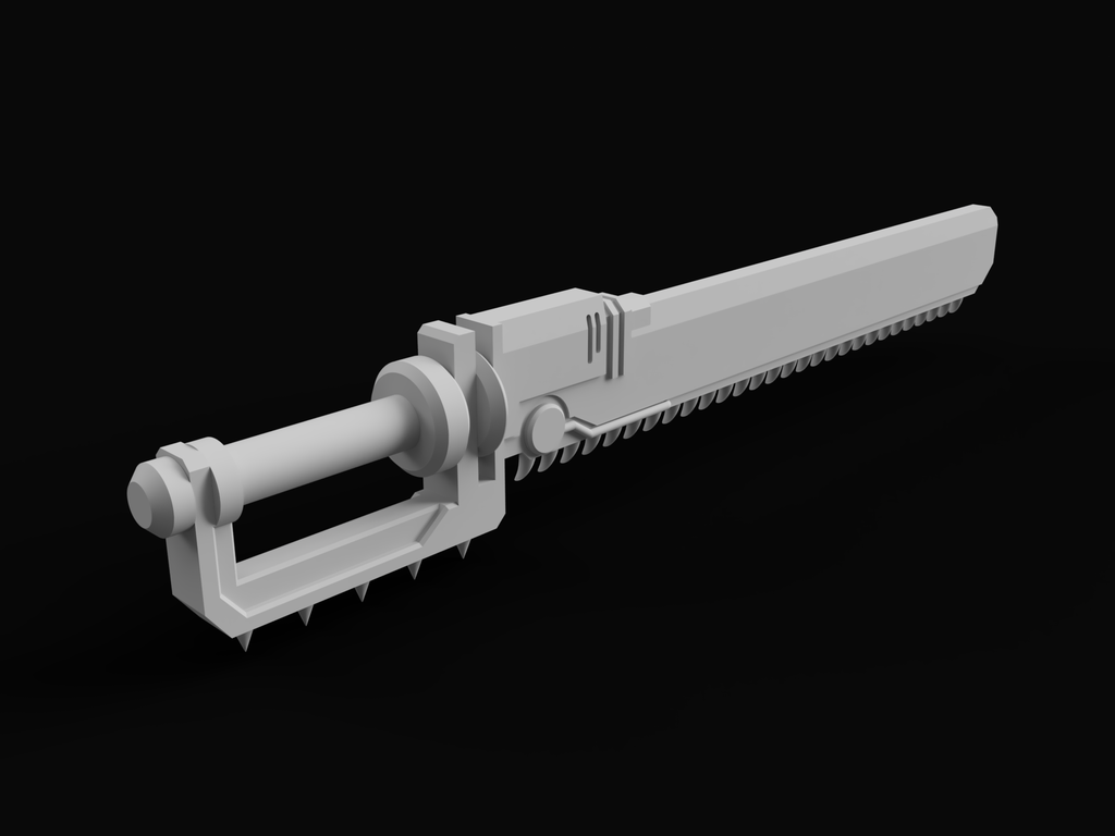 Free 3D file Warhammer 40k basic Chainsword ⚔ ・3D printer model to ...