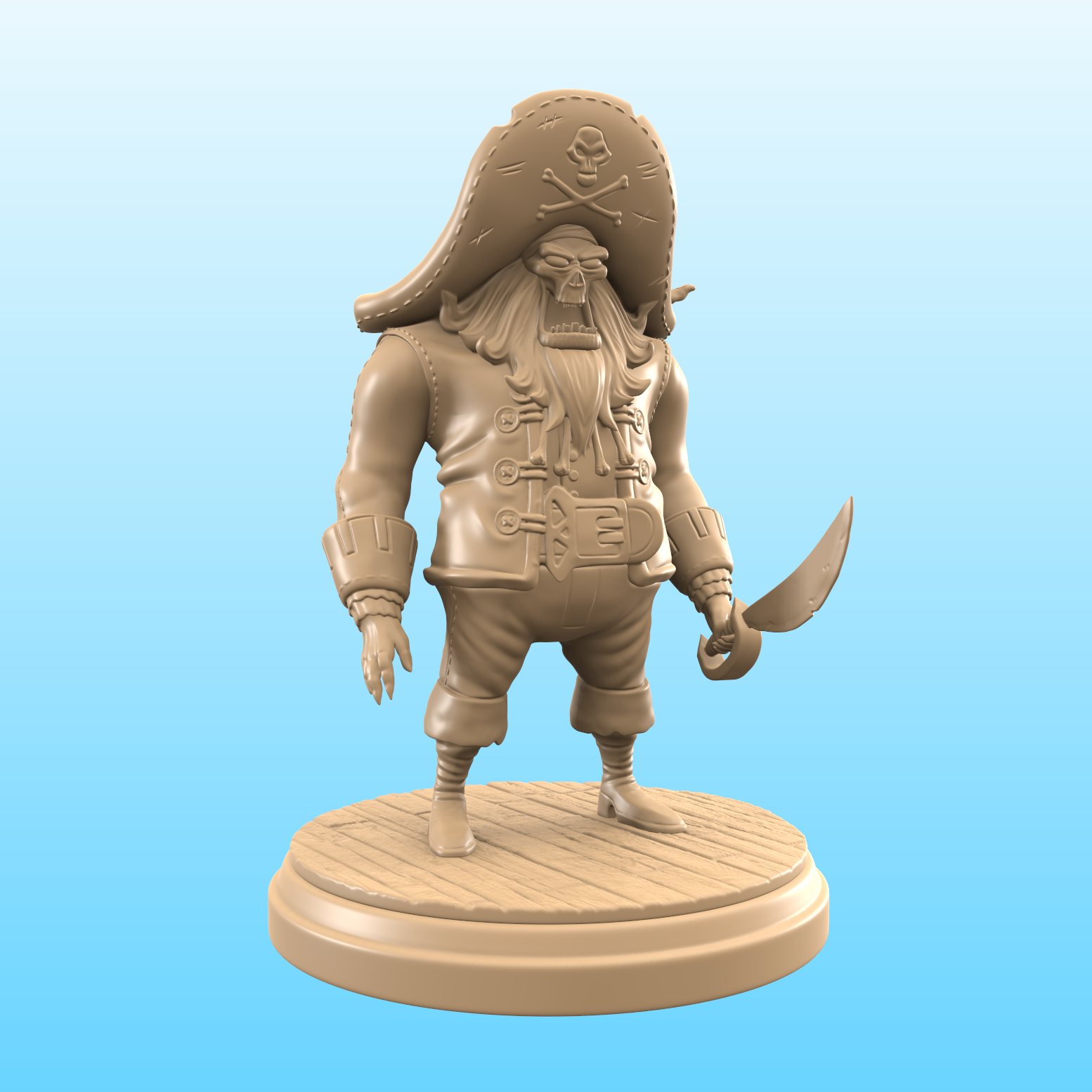 🐒 LeChuck - Monkey Island・ 3MF File for 3D printing・Cults