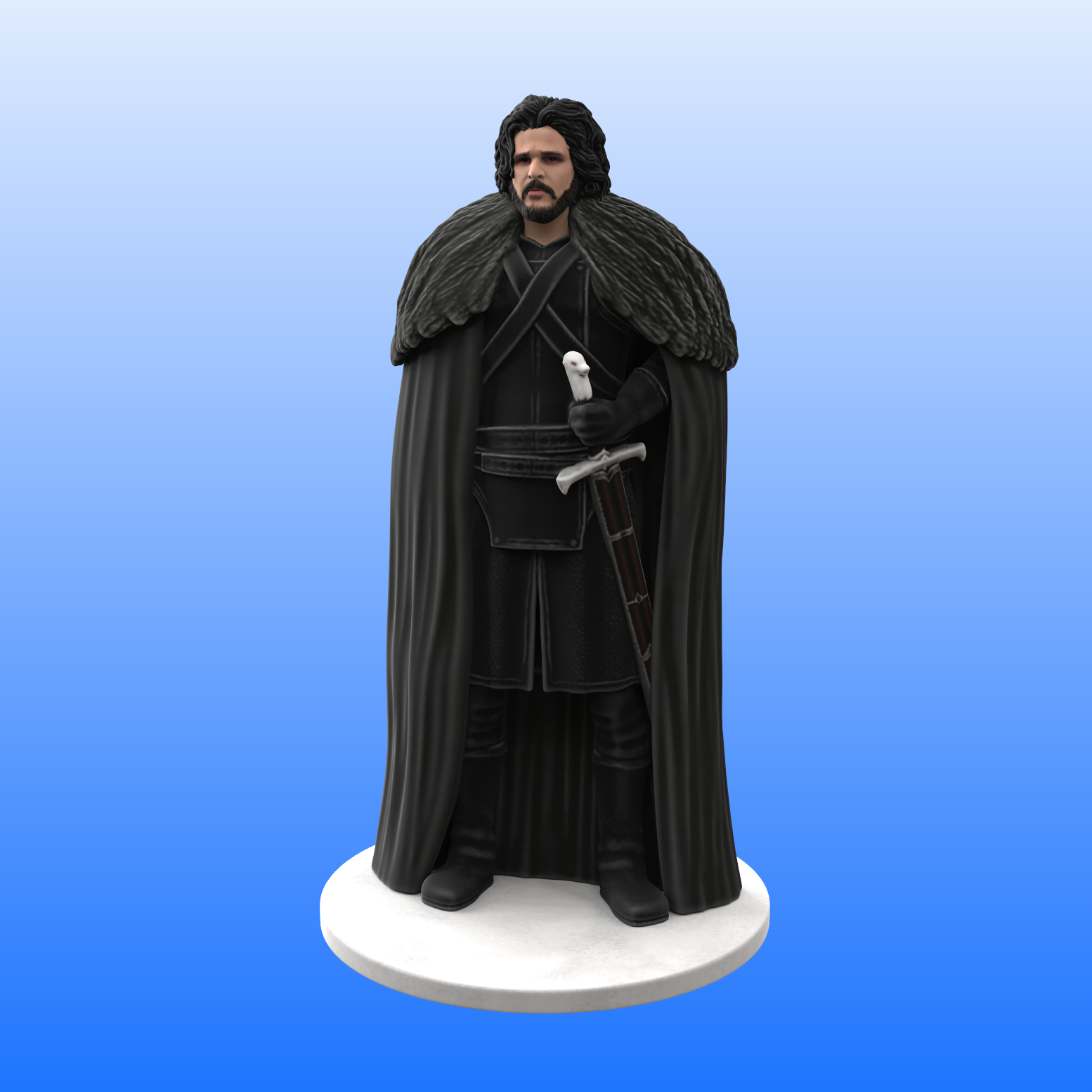 STL file Jon Snow 🌨️ ・3D printable model to download・Cults