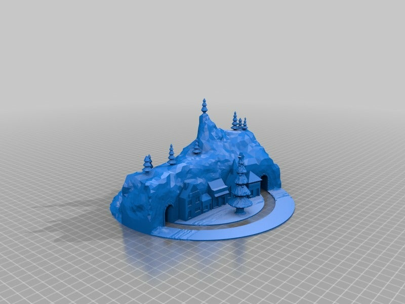 🎄 Merry Christmas 2019 "Gift to All" Train Village・Free STL File for ・Cults