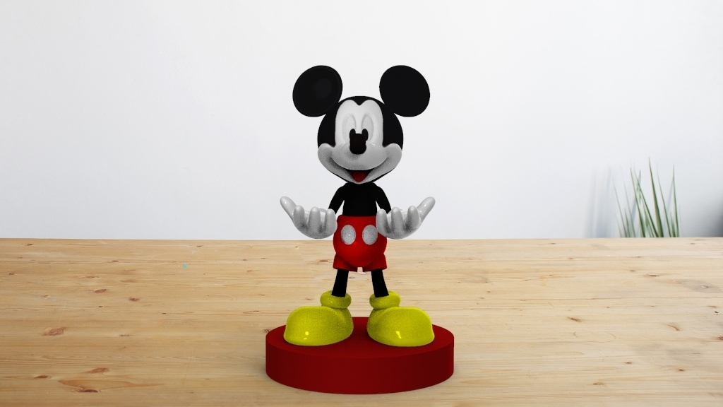 STL file SMARTPHONE STAND MICKEY 📱 ・Design to download and 3D print・Cults