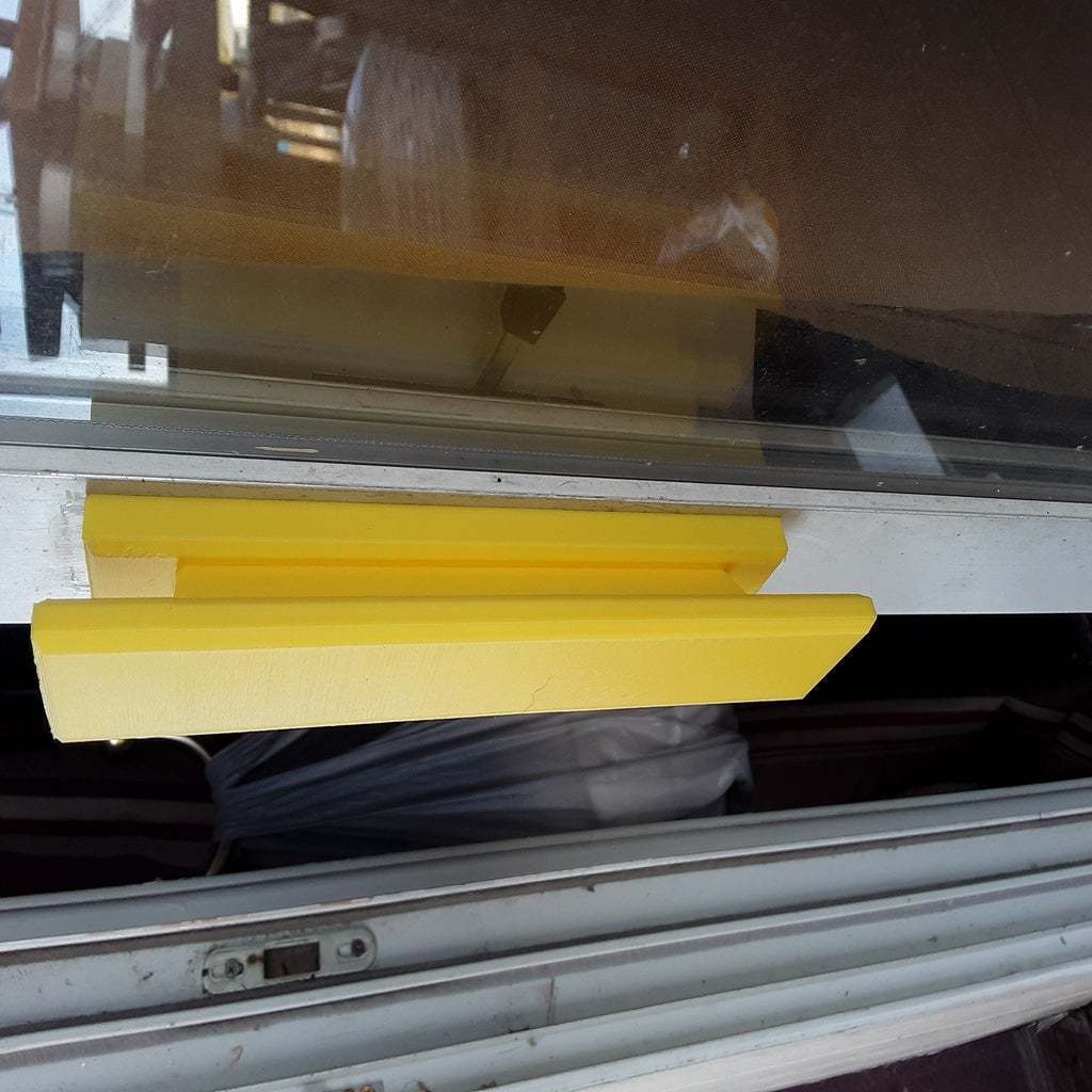 Free STL file Slider door handle - 100 mm screw center to center. 4 mm ...