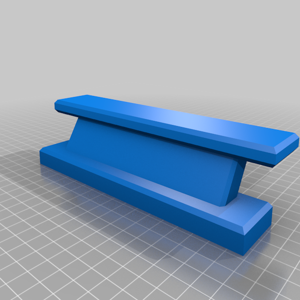 Free STL file Slider door handle - 100 mm screw center to center. 4 mm ...