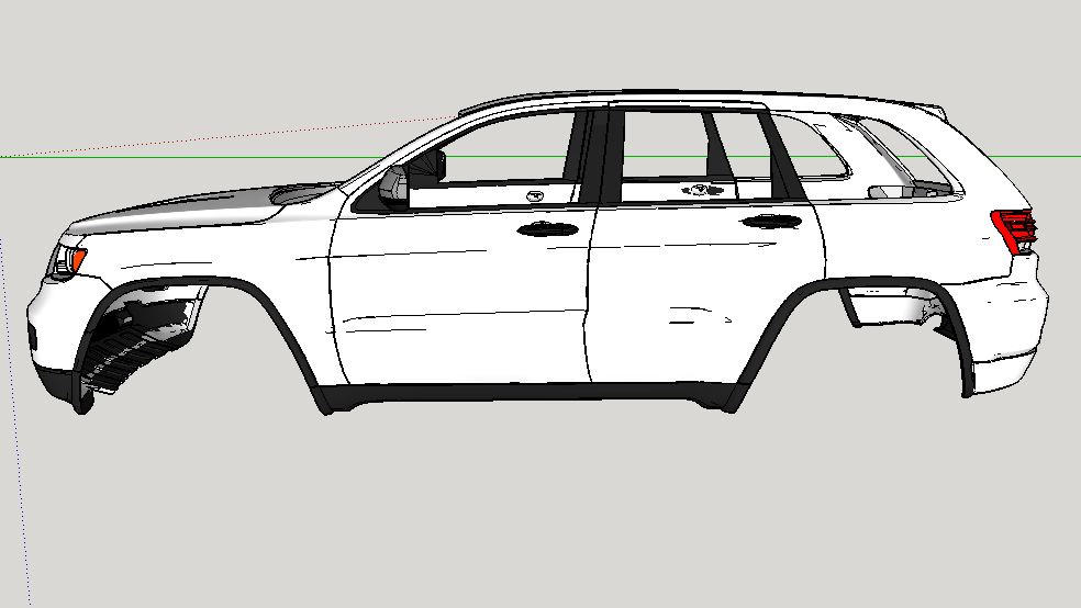 STL file 1:10 2011 jeep grand cherokee rc body shell 🐚 ・3D printable ...