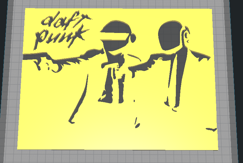 Archivo STL gratis Daft Punk Cuadro 🏠 ・Modelo para descargar y imprimir ...