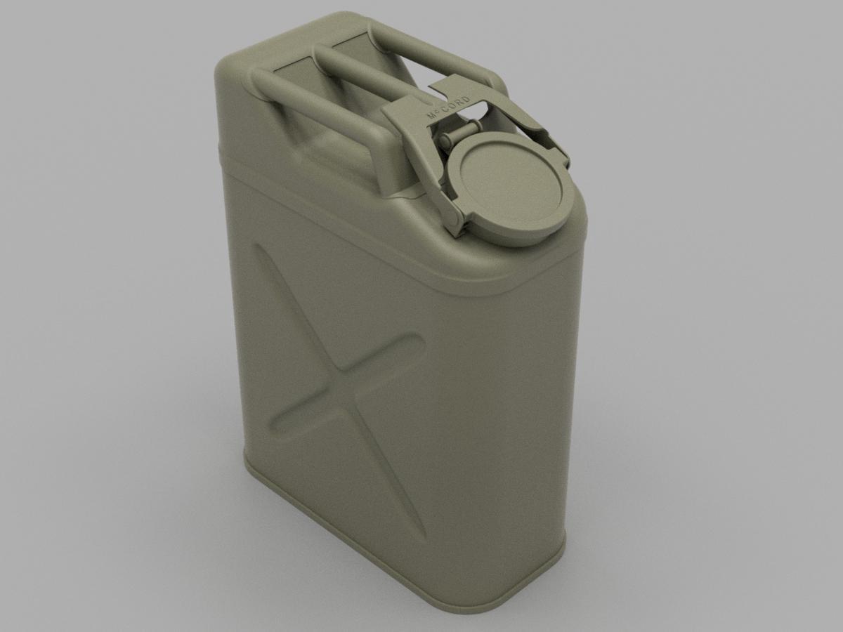 🥫 U.S. Army WW2 Jerry Can . Detailed 1:1 scale・ STL File for ・Cults
