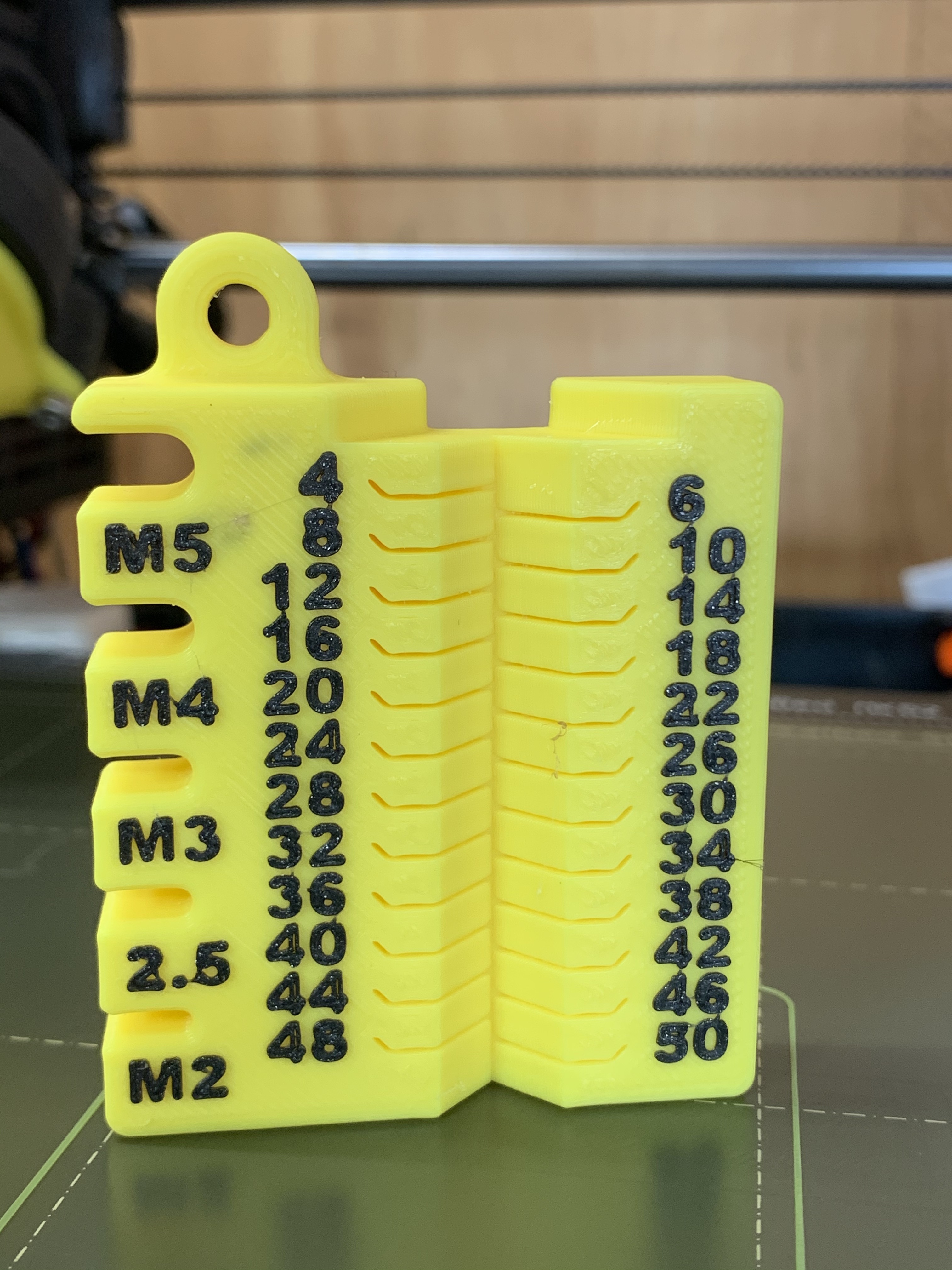 3D printing Metric screw measuring device - M2/2.5/3/4/5 4-50mm・Cults
