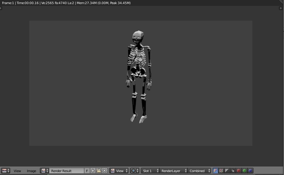 STL file Low poly skeleton 💀 (OBJ)・3D printer model to download・Cults
