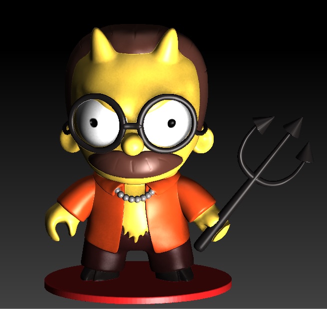 Файл STL Saint Flanders and Devil Flanders 😈 ・3D-печать дизайна для ...