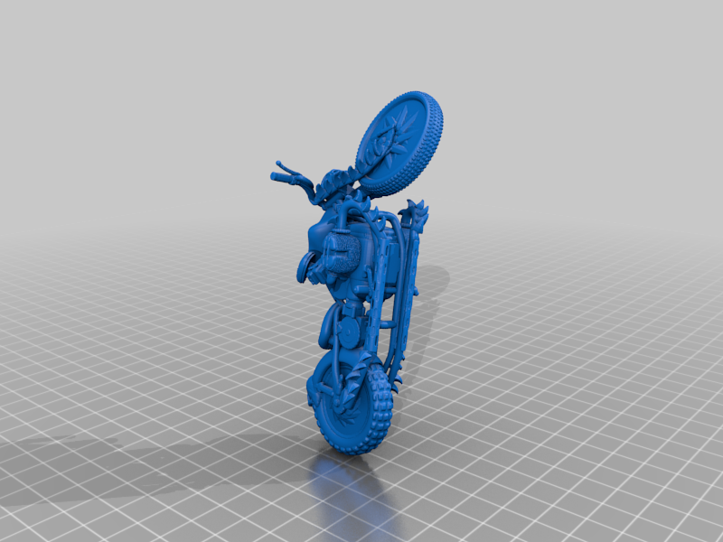 👧 demon girl biker・Free STL File for ・Cults