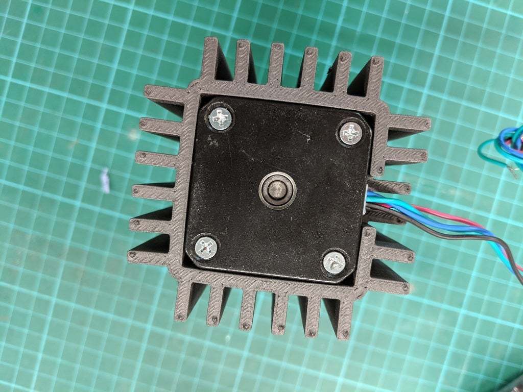 🔧 Parametric Stepper Motor Heat-Sink・Free STL File for 3D printing・Cults