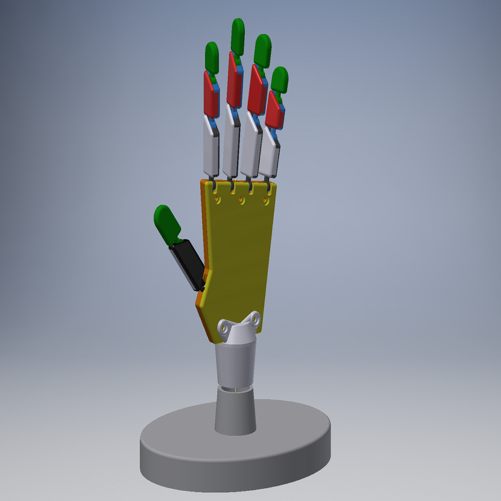 Articulated hand display stand for glove prop・Free 3D File for ・Cults
