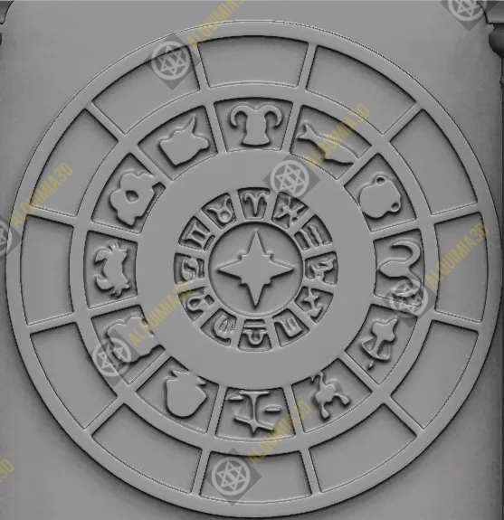 Fichier OBJ Tour de l'horloge de Saint Seiya 🎲 ・Objet pour imprimante ...