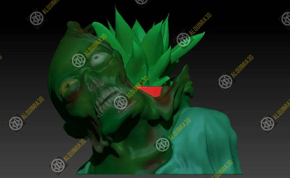 Archivo OBJ Zombie planter 🧟 ・Objeto de impresión 3D para descargar・Cults