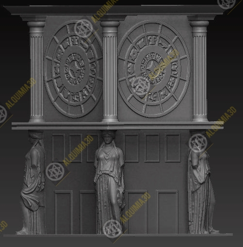 Fichier OBJ Tour de l'horloge de Saint Seiya 🎲 ・Objet pour imprimante ...
