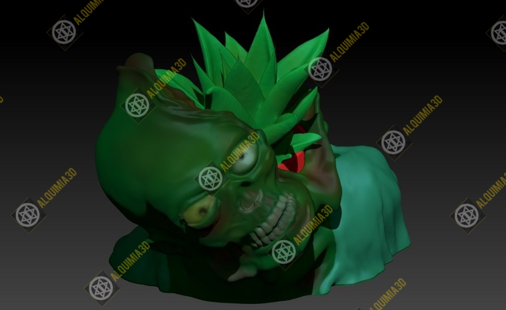 Archivo OBJ Zombie planter 🧟 ・Objeto de impresión 3D para descargar・Cults