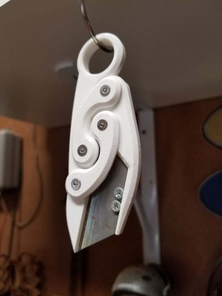 3D print Retractable 'Cat Claw' Box Cutter・Cults