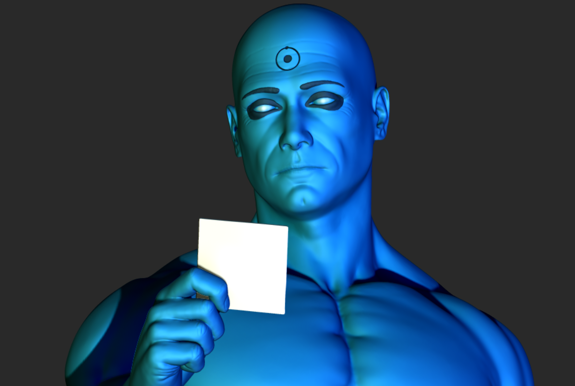 Fichier STL Manhattan, Watchmen, Jon Osterman 👾・Modèle à imprimer en 3D ...