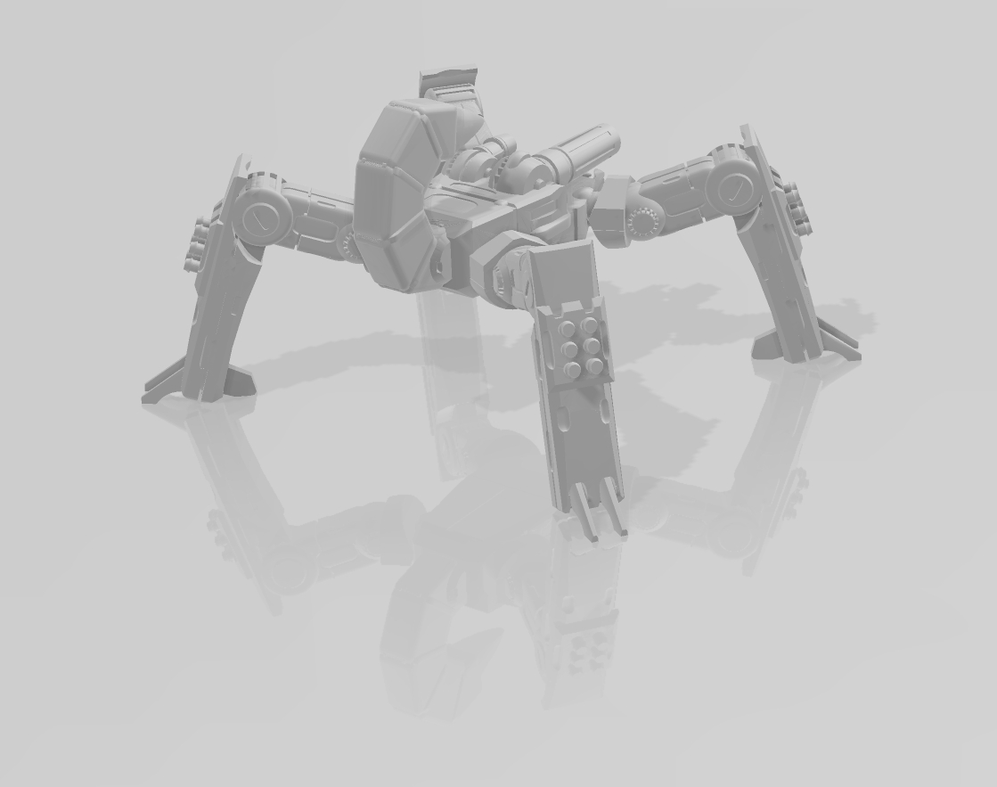 STL file Battletechnology Fire Scorpion - Quad Mech 🔥 ・3D printing ...