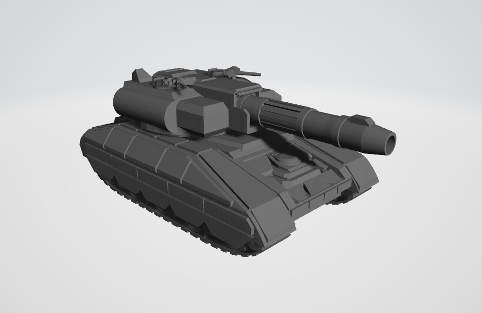 🪖 BATTLETECHNOLOGY Demolisher Tank with 2 turrets・ STL File for ・Cults