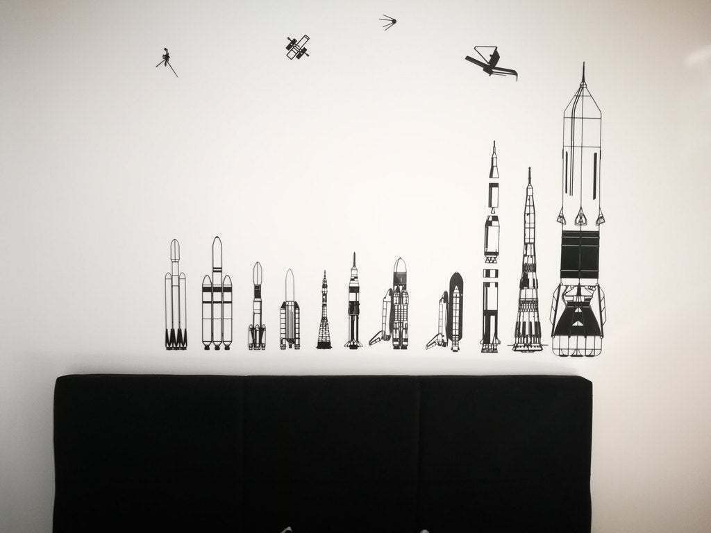 🚀 N-1 Rocket Wall Decoration・Бесплатный бесплатно STL для ・Cults