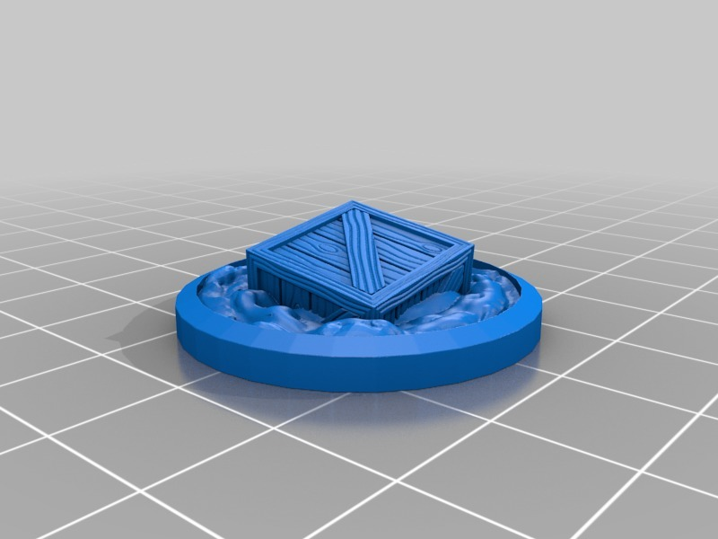 🪵 Floating crates・Free 3D File for ・Cults