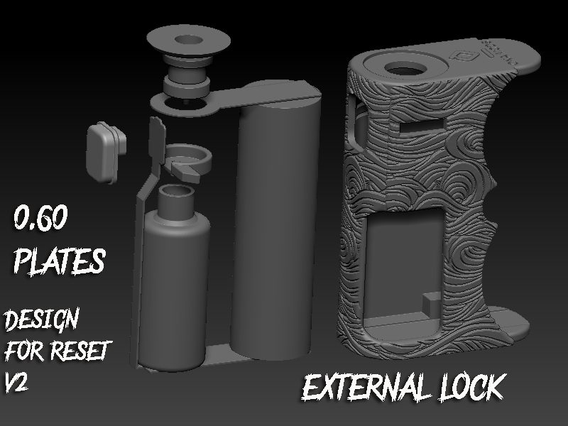 3D file Squonk Mech Mod "Tornado". 🌪️ ・3D print object to download・Cults