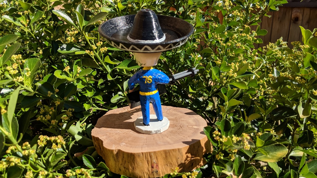 😵 Fallout Bobble Head(Day of the Dead Edition)・Free 3D File for ・Cults