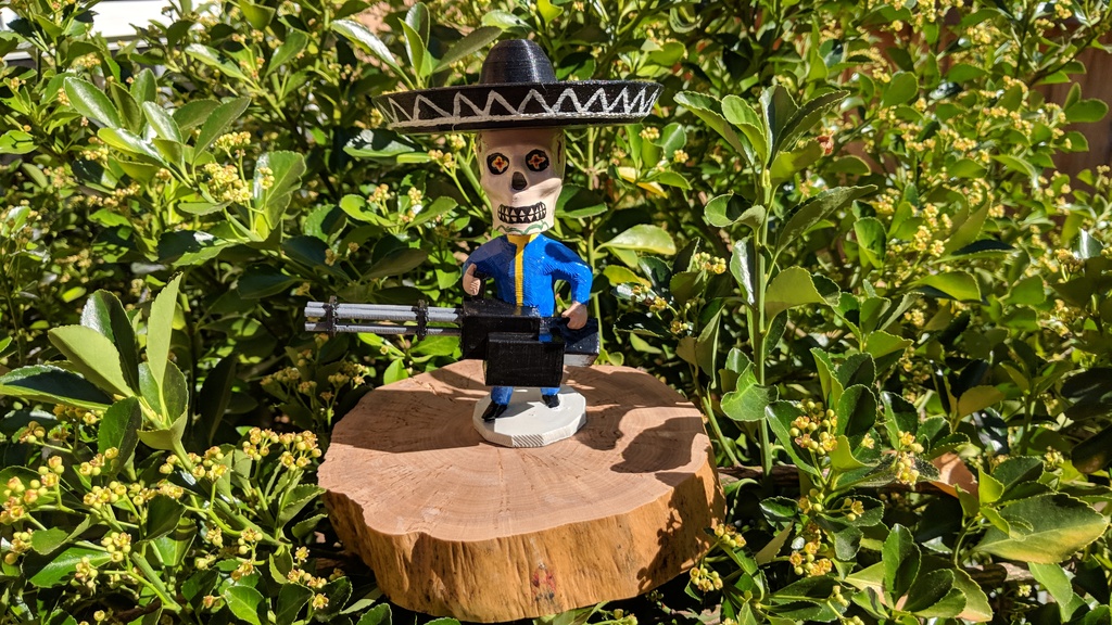 😵 Fallout Bobble Head(Day of the Dead Edition)・Free 3D File for ・Cults