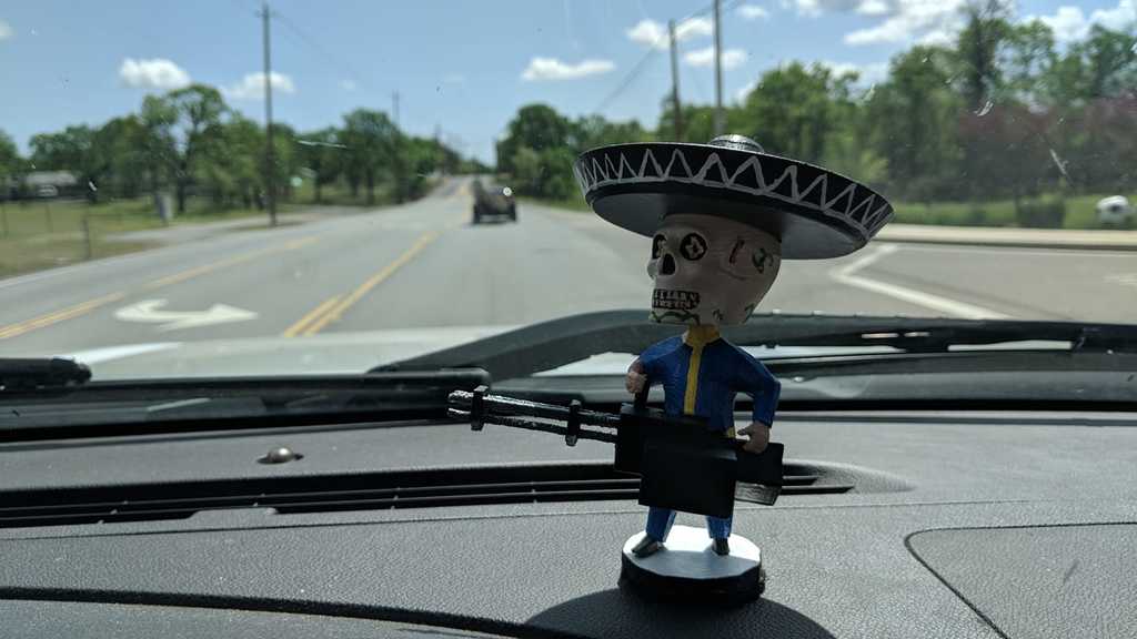 😵 Fallout Bobble Head(Day of the Dead Edition)・Free 3D File for ・Cults