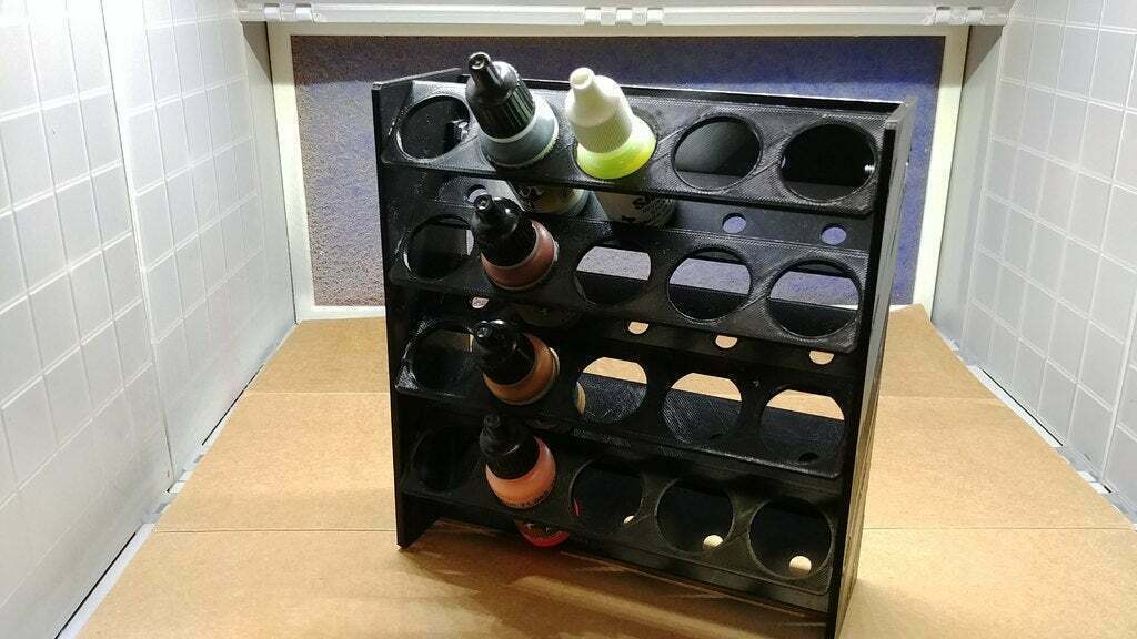🎨 Modular Hobby Paint Rack - Small Wall Hanging・Free STL File for 3D ...