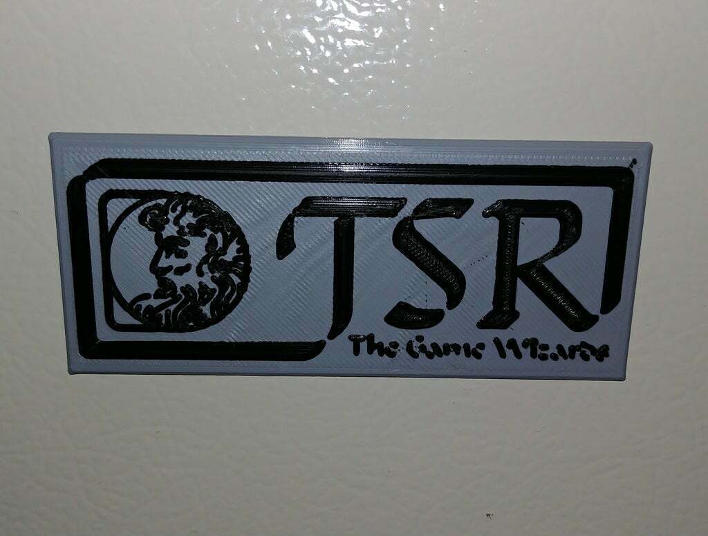 🧲 TSR Logo 1980-1982・Free STL File for ・Cults